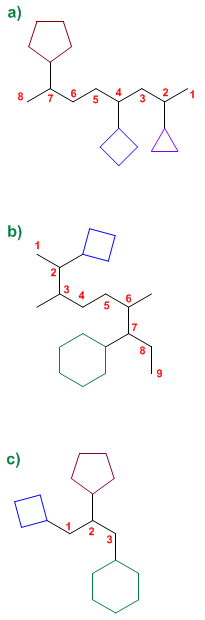 Nomenclatura de Cicloalcanos - Problema 2.6